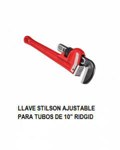 LLAVE STILSON AJUSTABLE PARA TUBOS DE 10" RIDGID - Revista Ferrepat