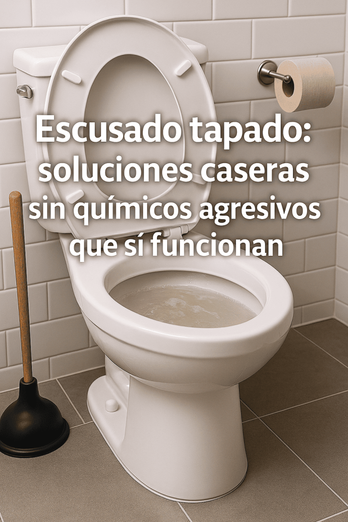Escusado tapado: soluciones caseras sin químicos agresivos